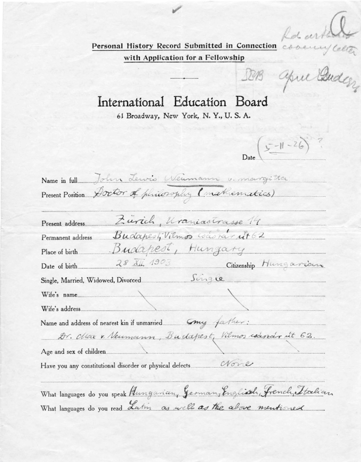 The Unparalleled Genius of John von Neumann