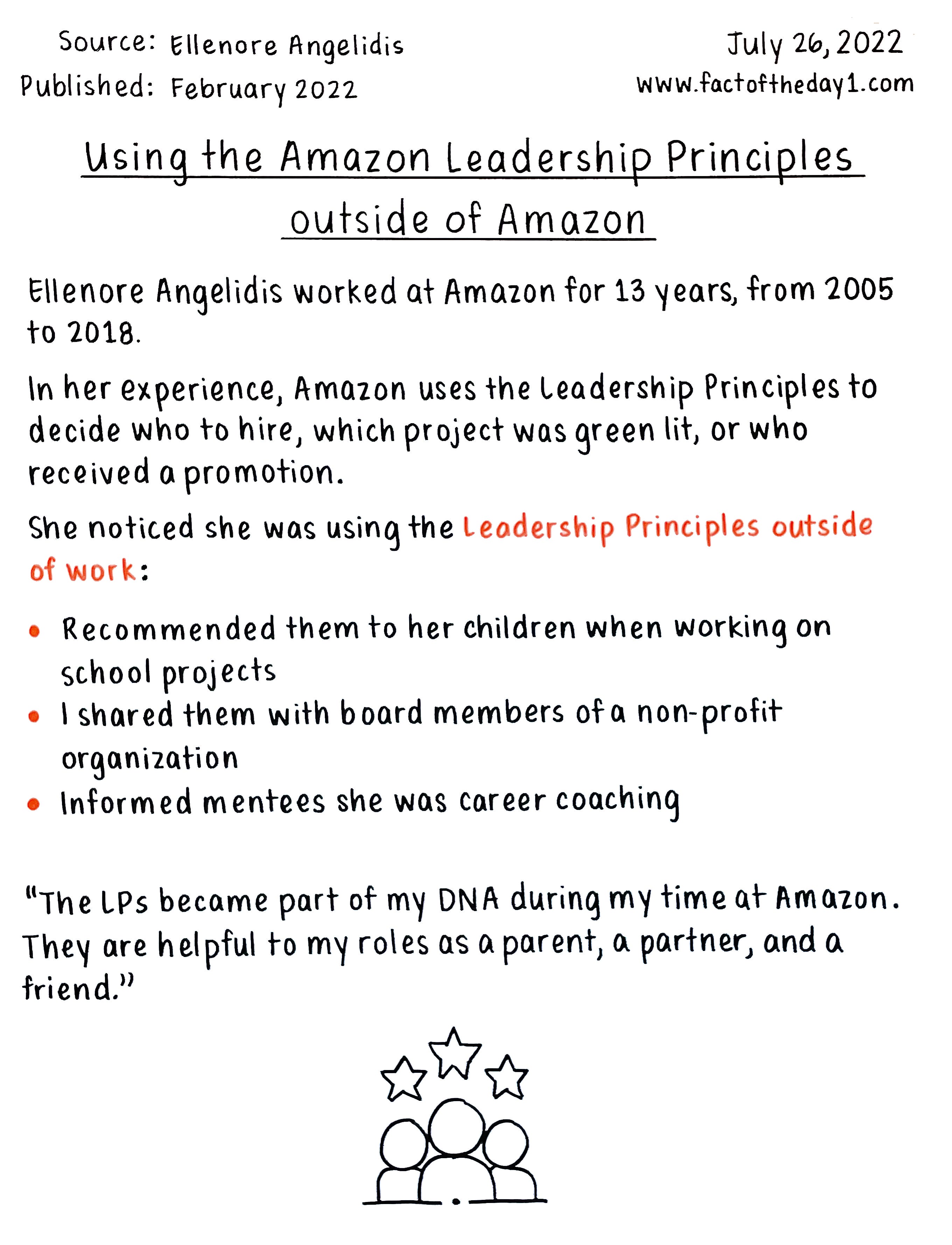 July 26: Using the Amazon Leadership Principles outside of Amazon