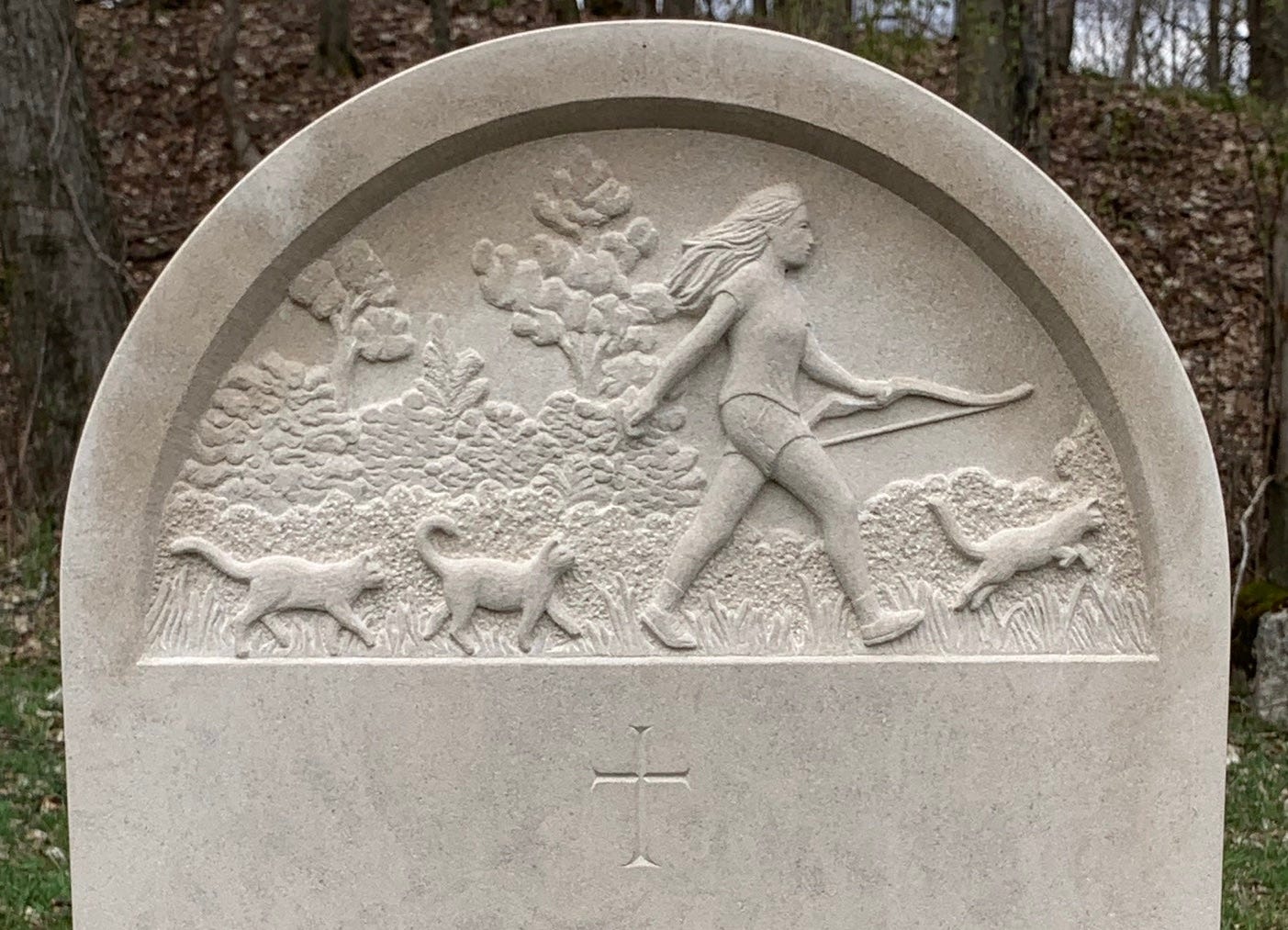 a headstone for our daughter - by Tara - Slowdown Farmstead