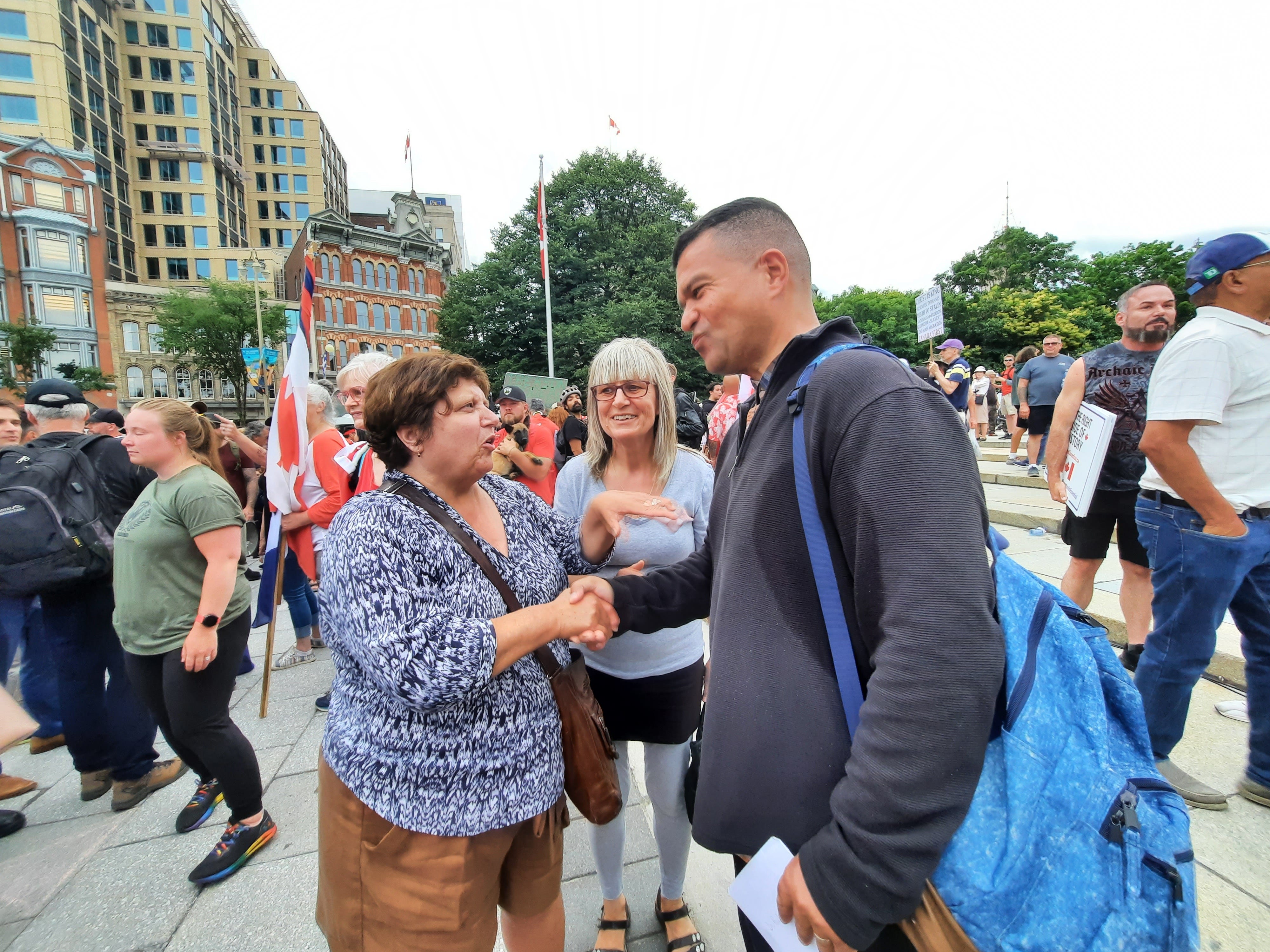 James Topp and I and his team arrive at the Tomb of the Unknown Soldier ...