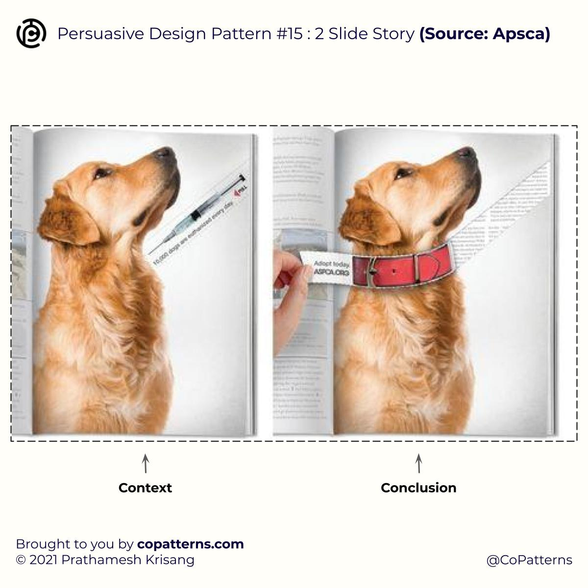 Persuasive Design Pattern #15 : 2 Slide Story