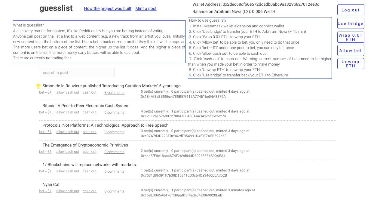 How I built a web3 project in a week with no-code tools