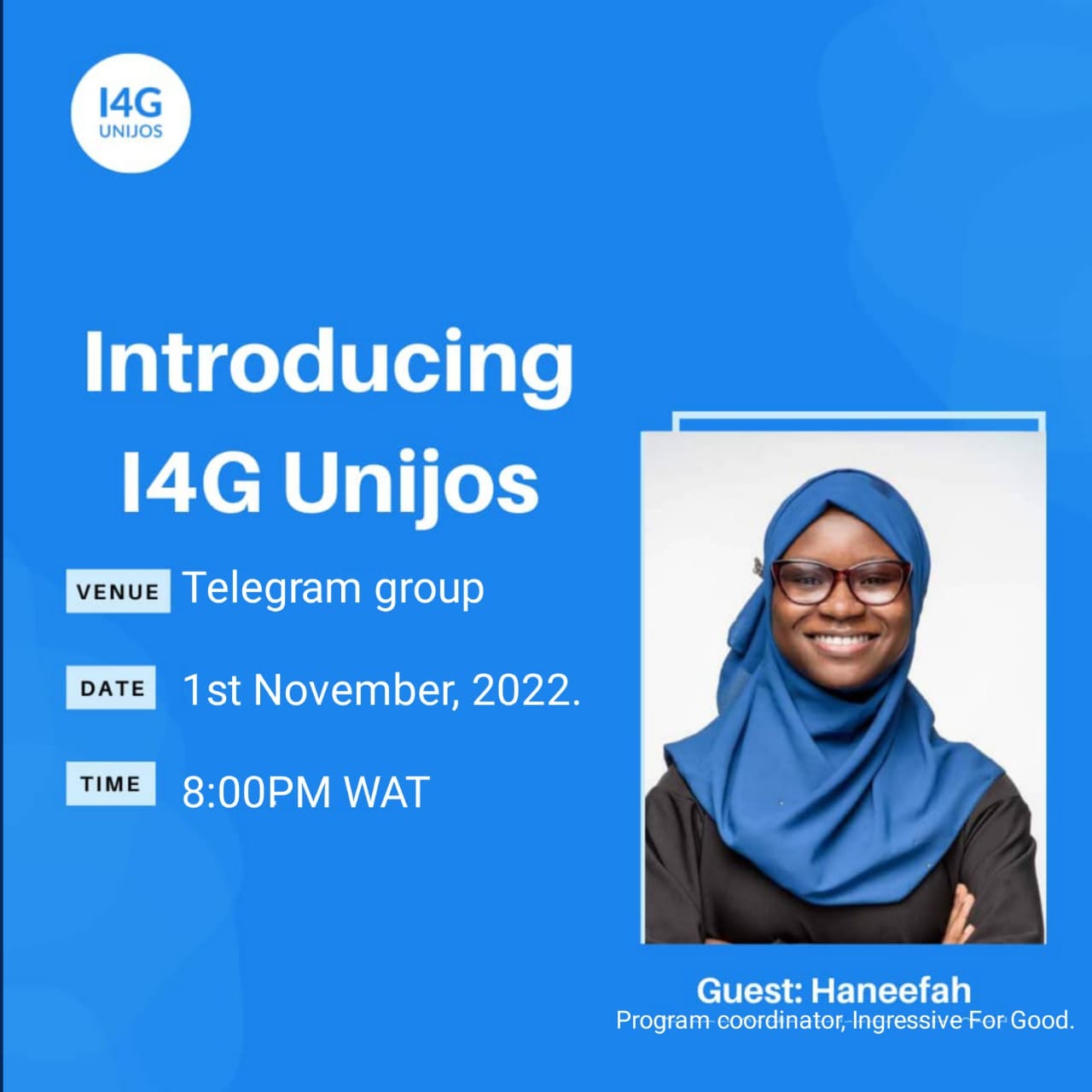Introducing I4G - I4G UNIJOS