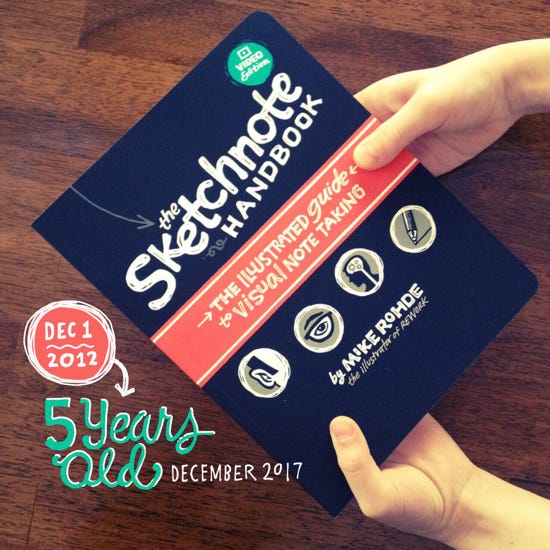 The Sketchnote Handbook is 5 Years Old! - by Mike Rohde
