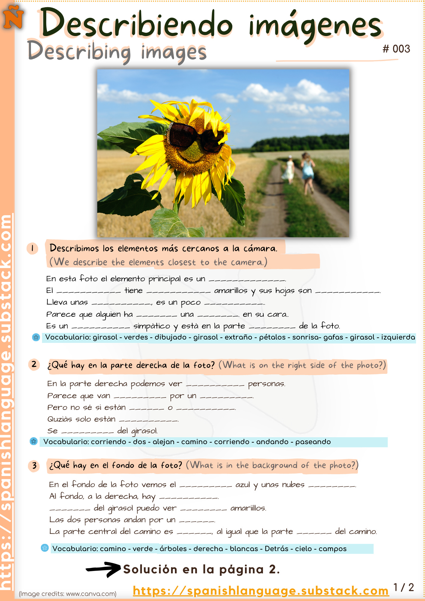 Describiendo Imágenes en español (003)