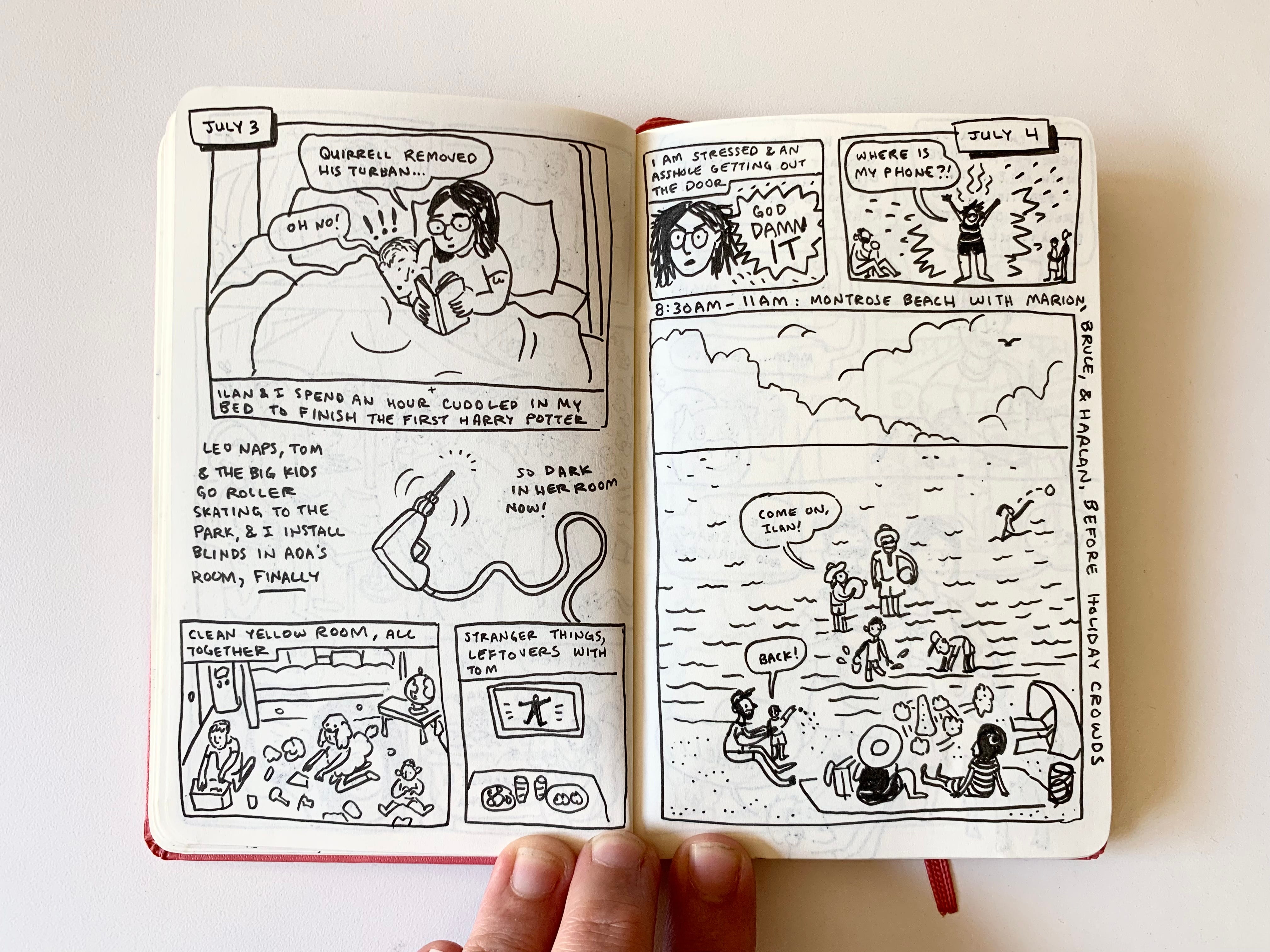 Diary comics, early July - by Marnie Galloway - Sketchy