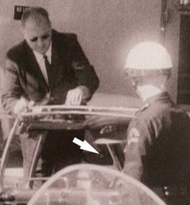 The Bullet hole in the JFK limo Windshield