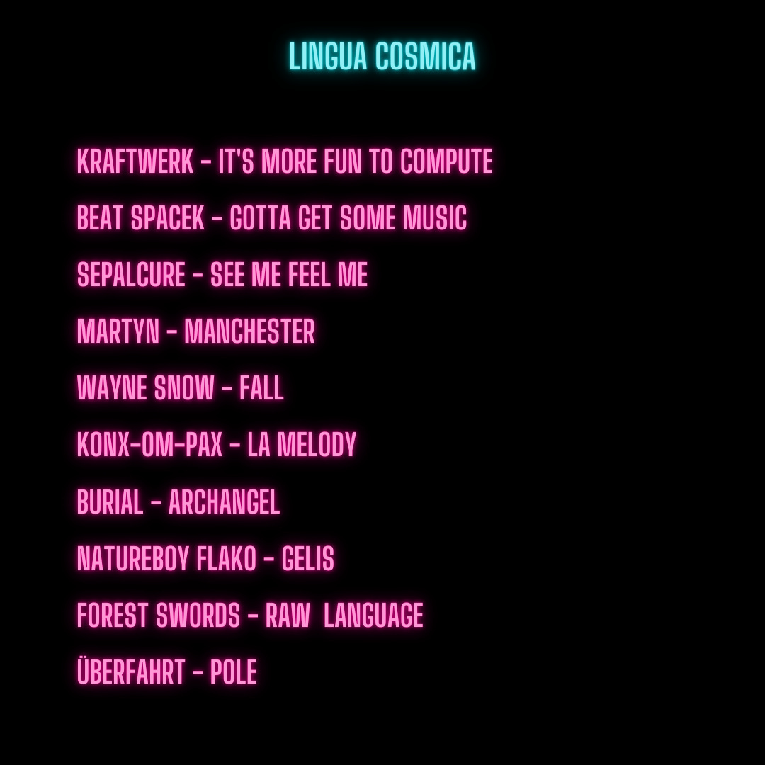 PseudoPop Playlist #1: LINGUA COSMICA - PseudoPop