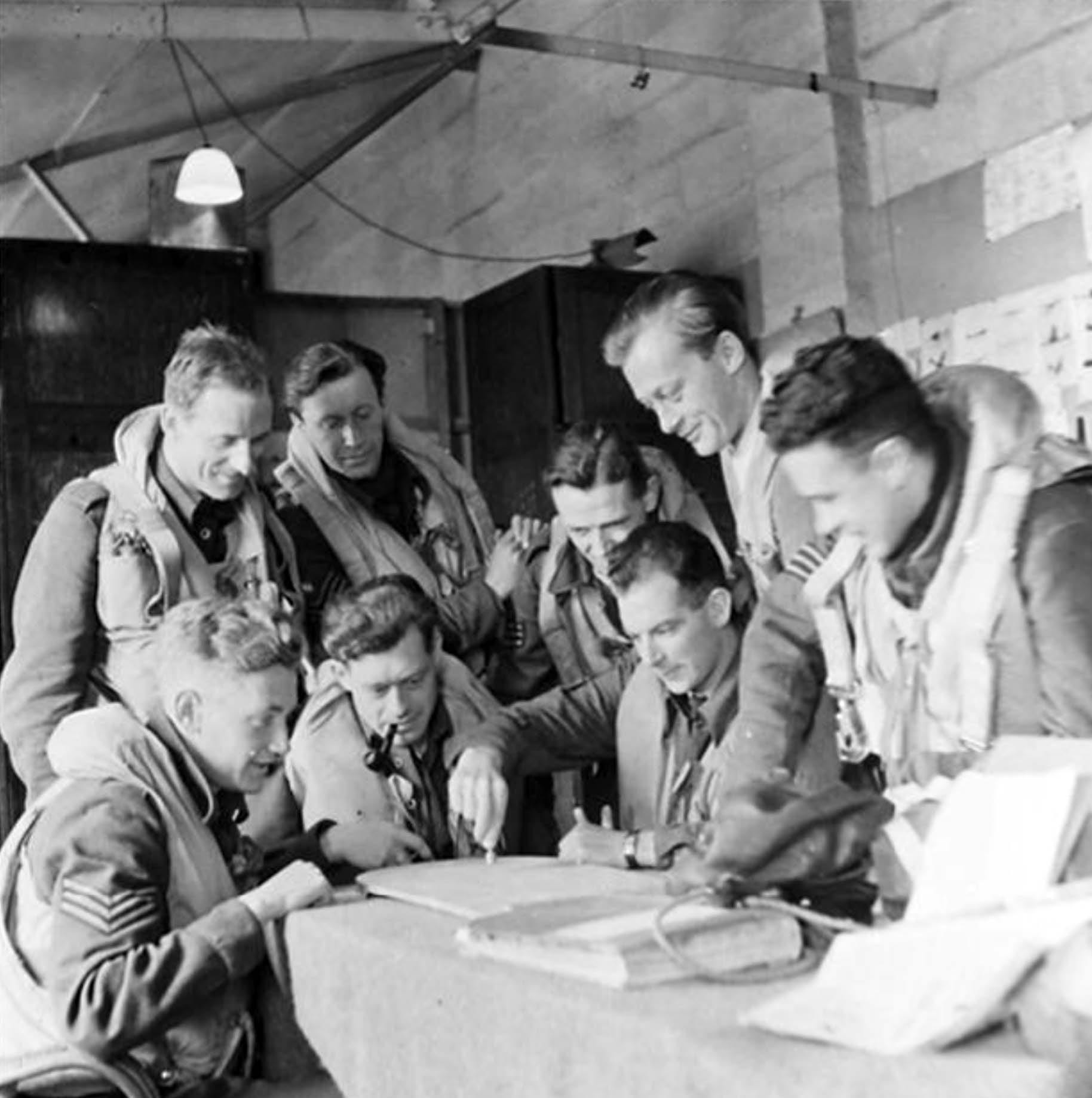 Blind-flying duel over southern England