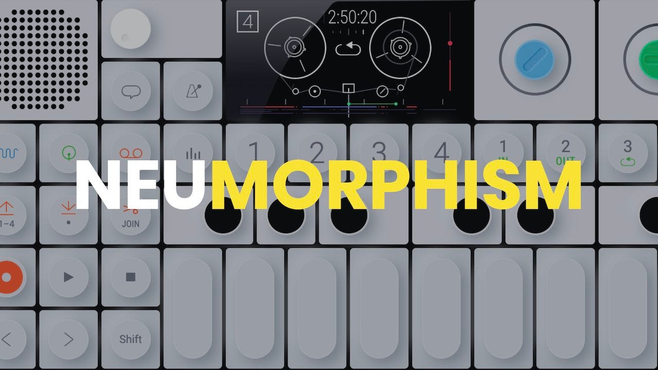 Neumorphism, Brainstorming & UX Research