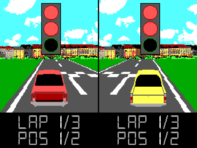 A new (free) racing game for DOS has been released!