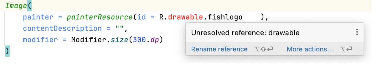 Android studio : Unresolved reference: drawable : Fixed Android studio : Unresolved reference: drawable : Fixed