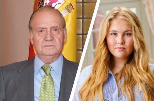 Juan Carlos di Spagna e Amalia dei Paesi Bassi