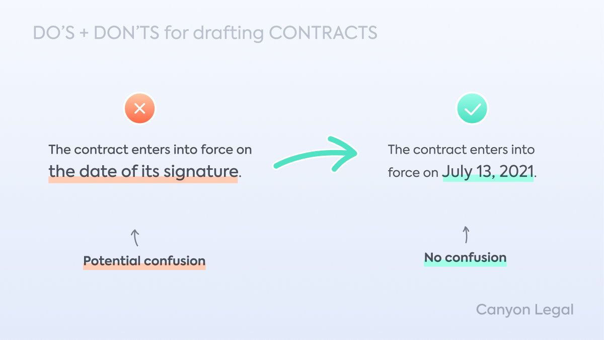 Your Contract Right from the Start