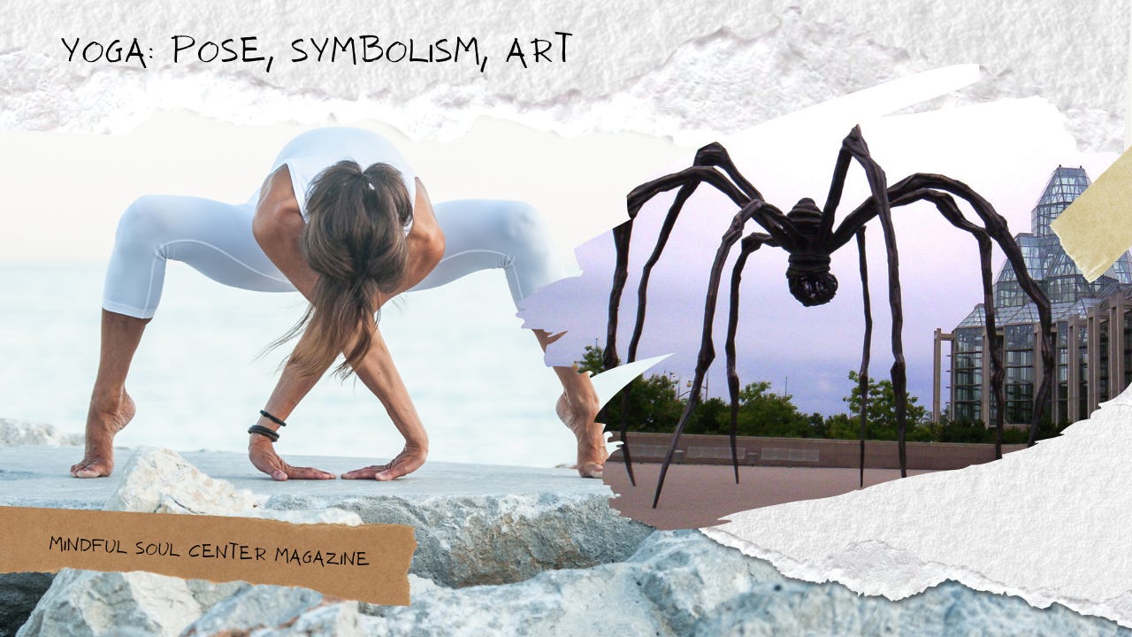 Spinning the goddess into spider pose (or variations on goddess pose)