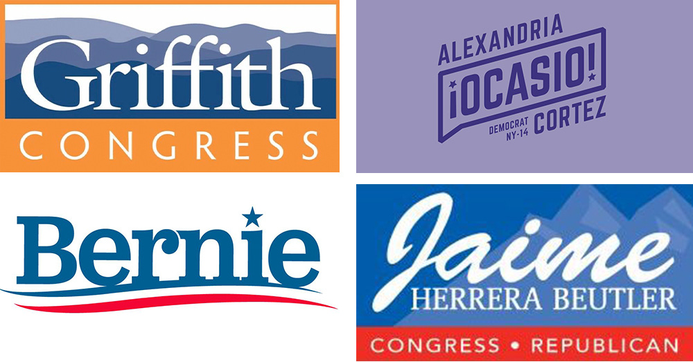 Why political designers use certain fonts for specific candidates