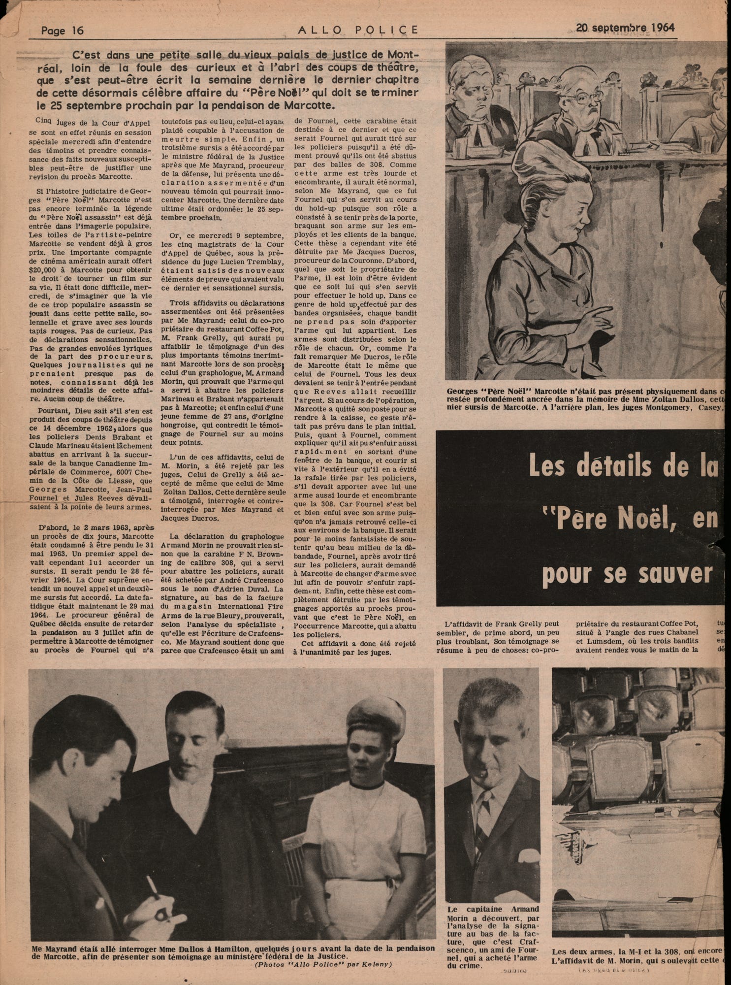 L'ultime bataille de son avocat pour sauver la tête de Georges Marcotte ...