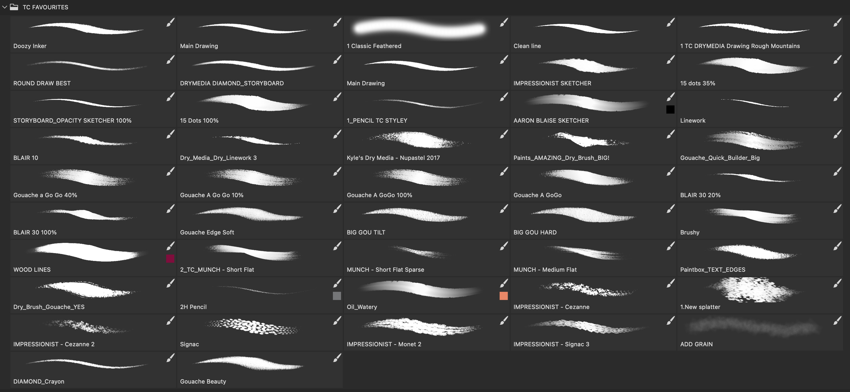 My Favourite Brushes! - by Tom Clohosy Cole