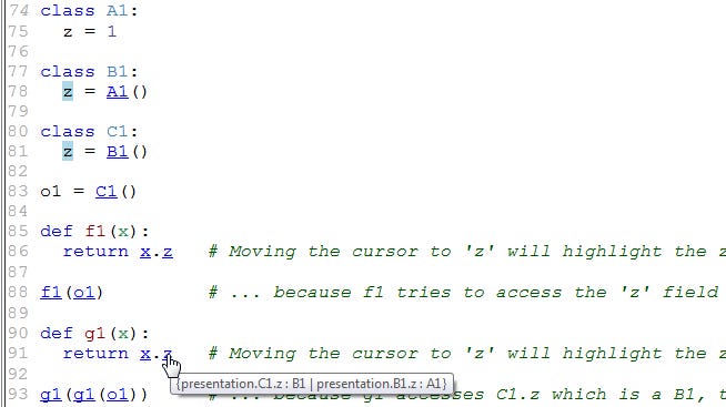 PySonar: a type inferencer and indexer for Python
