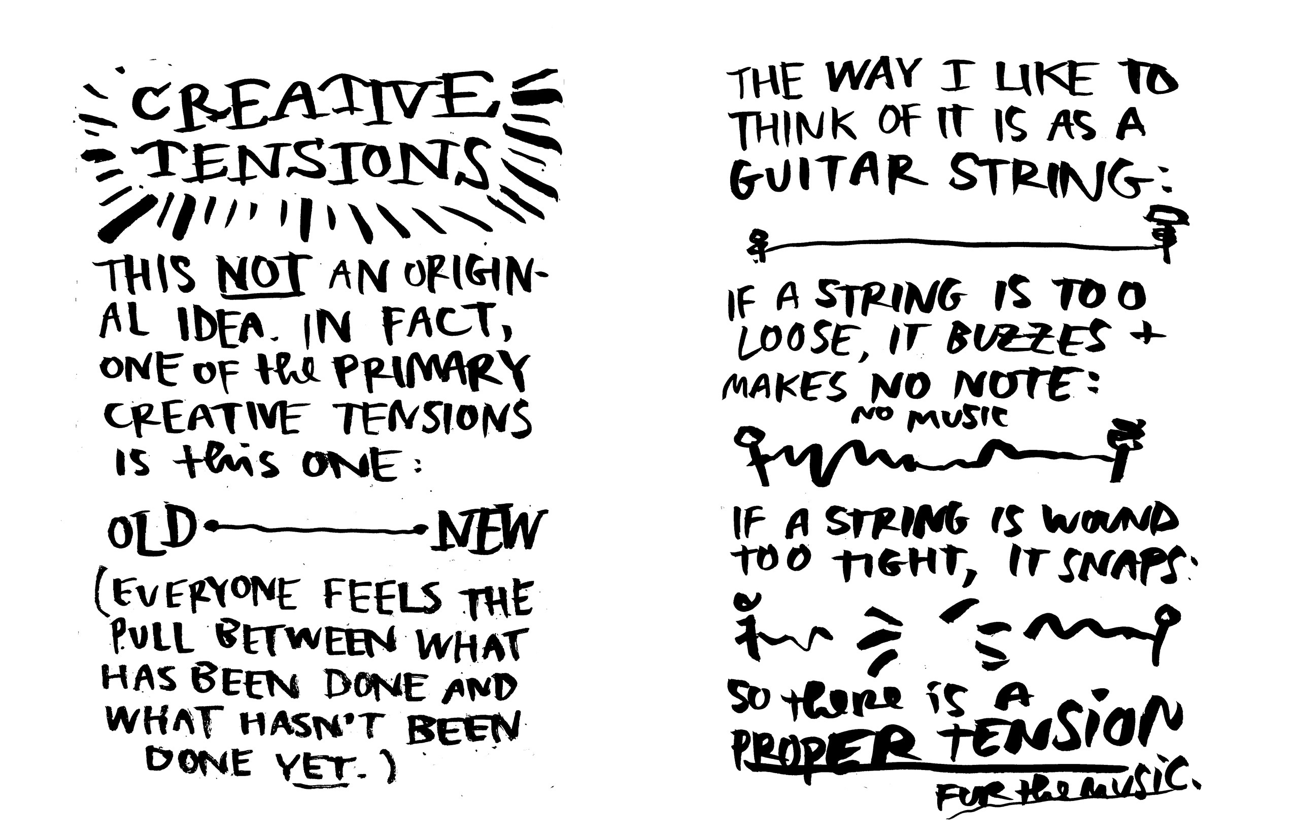 More thoughts on creative tension - Austin Kleon
