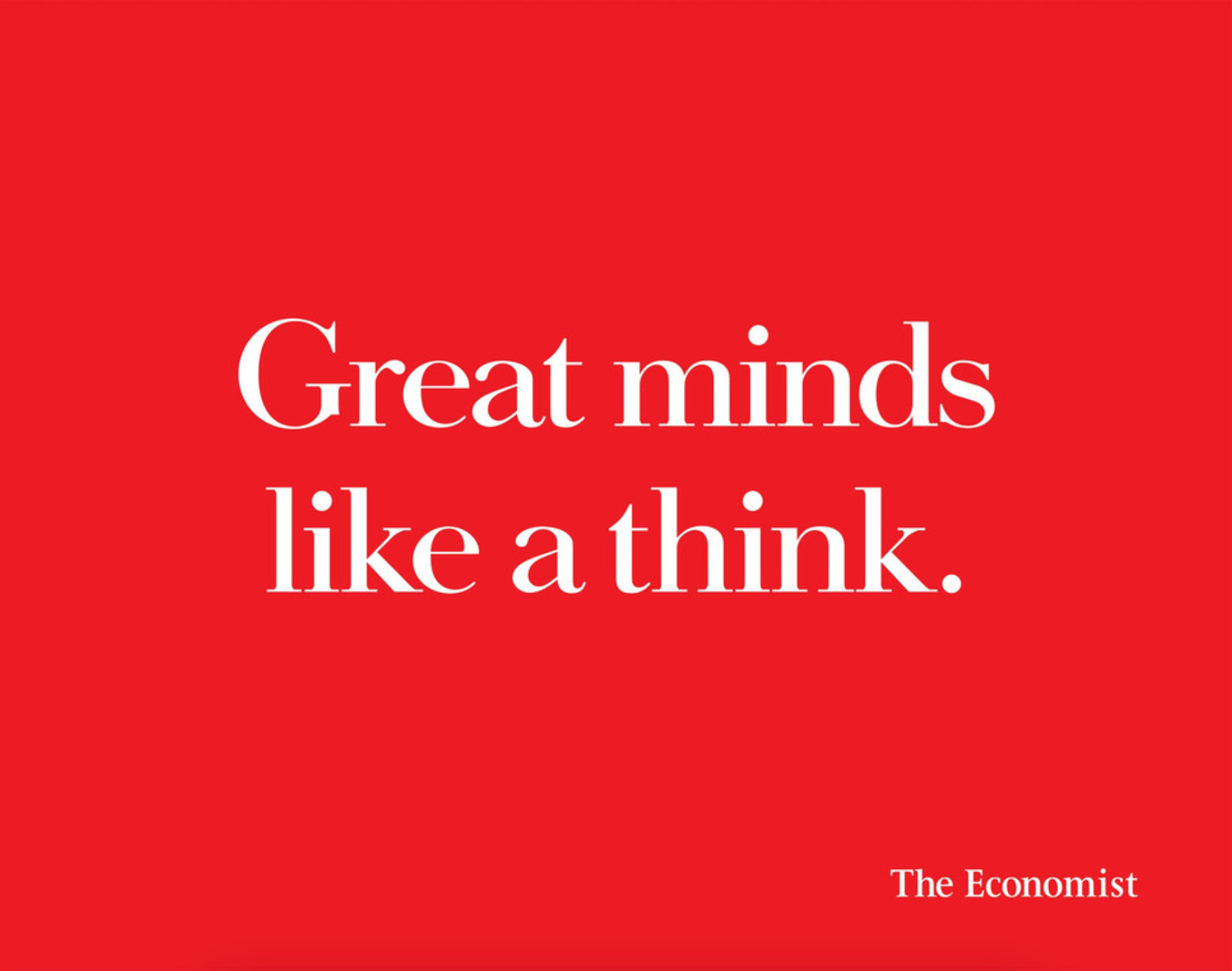 The Economist Ads, Part 1