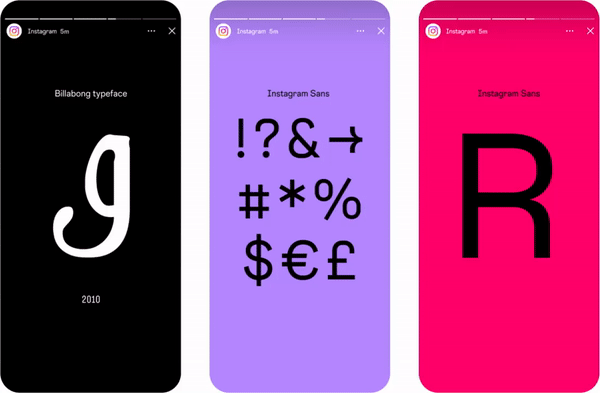 The new Instagram Sans font is inspired by the app's logo evolution
