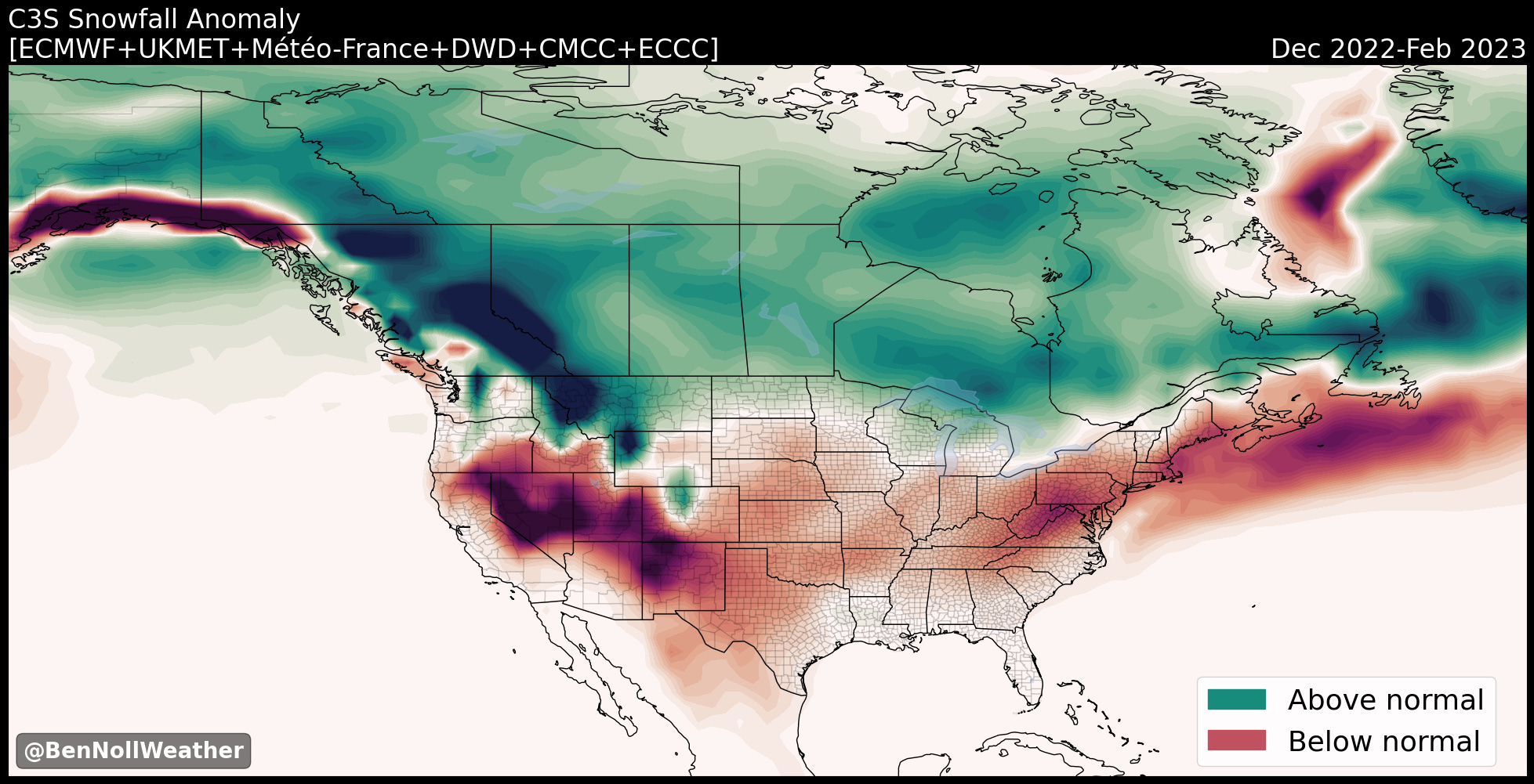 Winter through the eyes of a climate model 🤖 - by Ben Noll