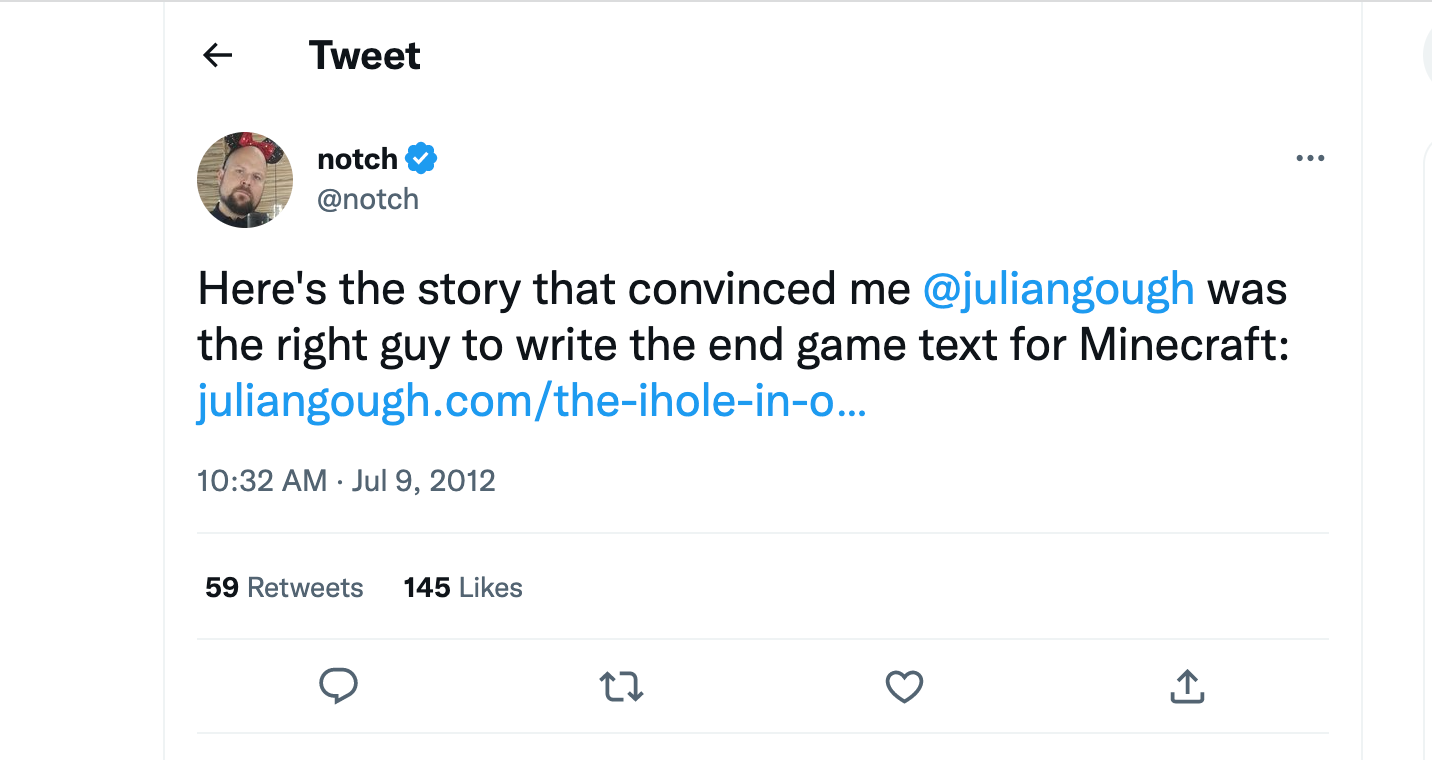 The iHole, by Julian Gough (FICTION FRIDAY #1)