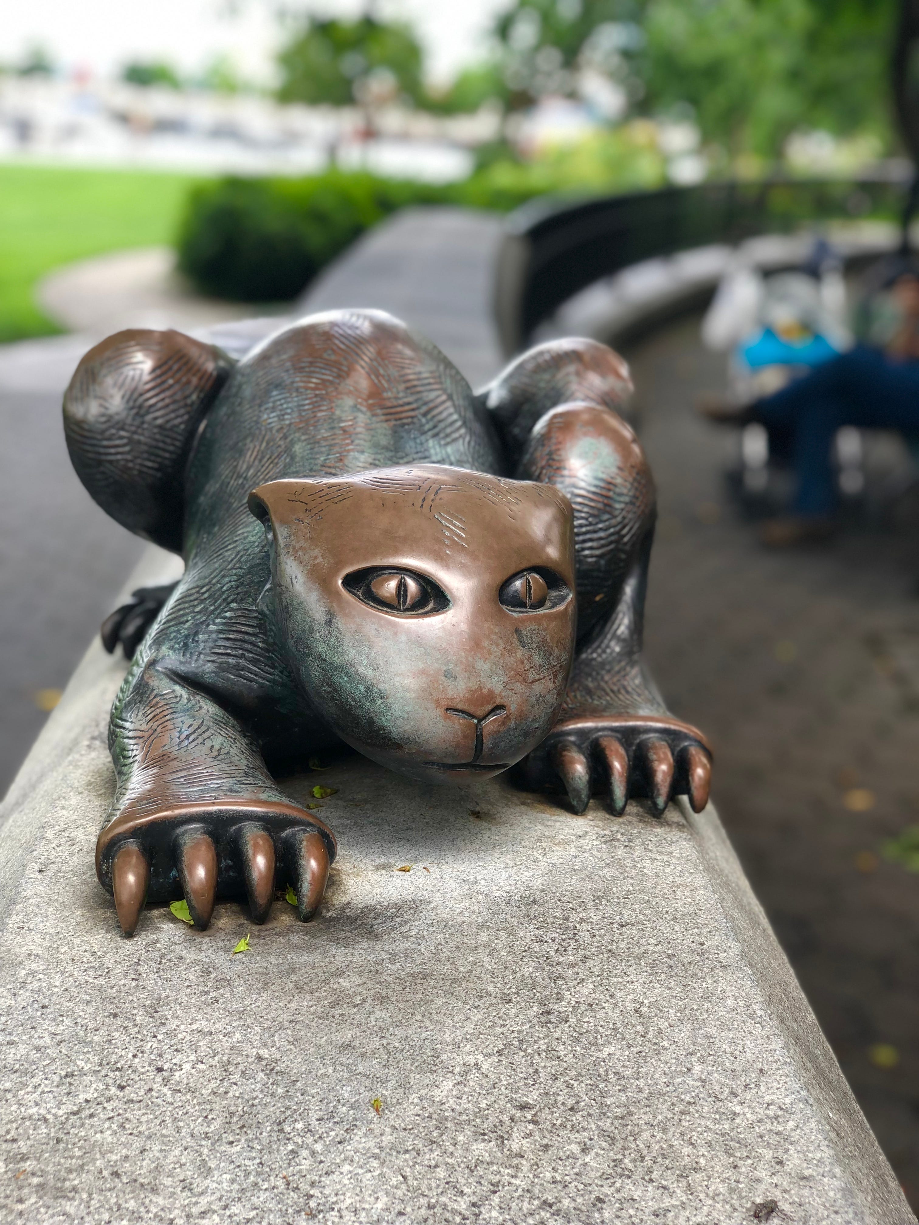 Stumbling Upon the Delightful Cartoon Sculptures of Rockefeller Park