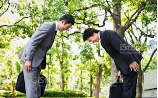 Americans do not know how to bow - by Michael Clarage