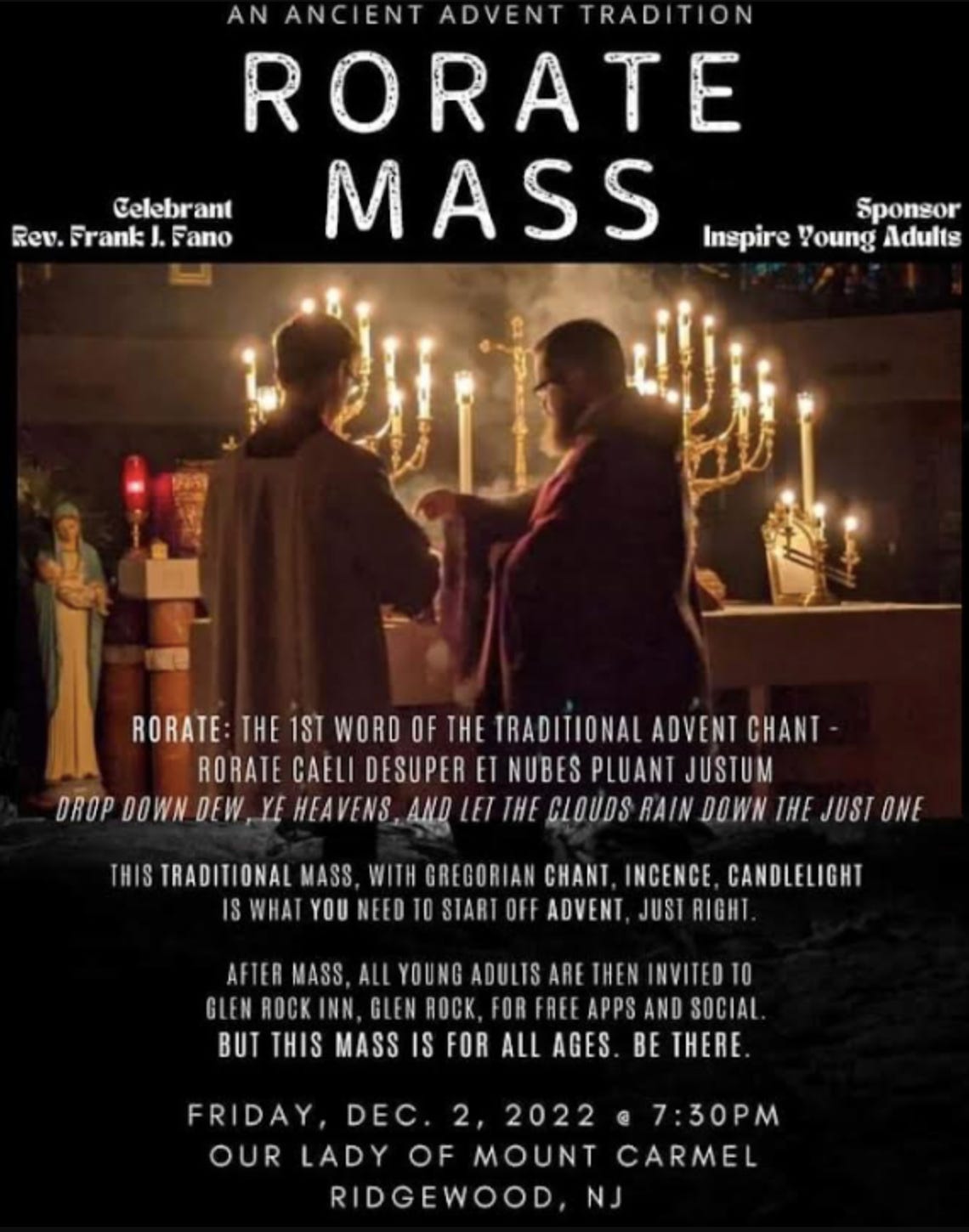 Rorate Caeli Mass in Ridgewood - Garden State Catholic