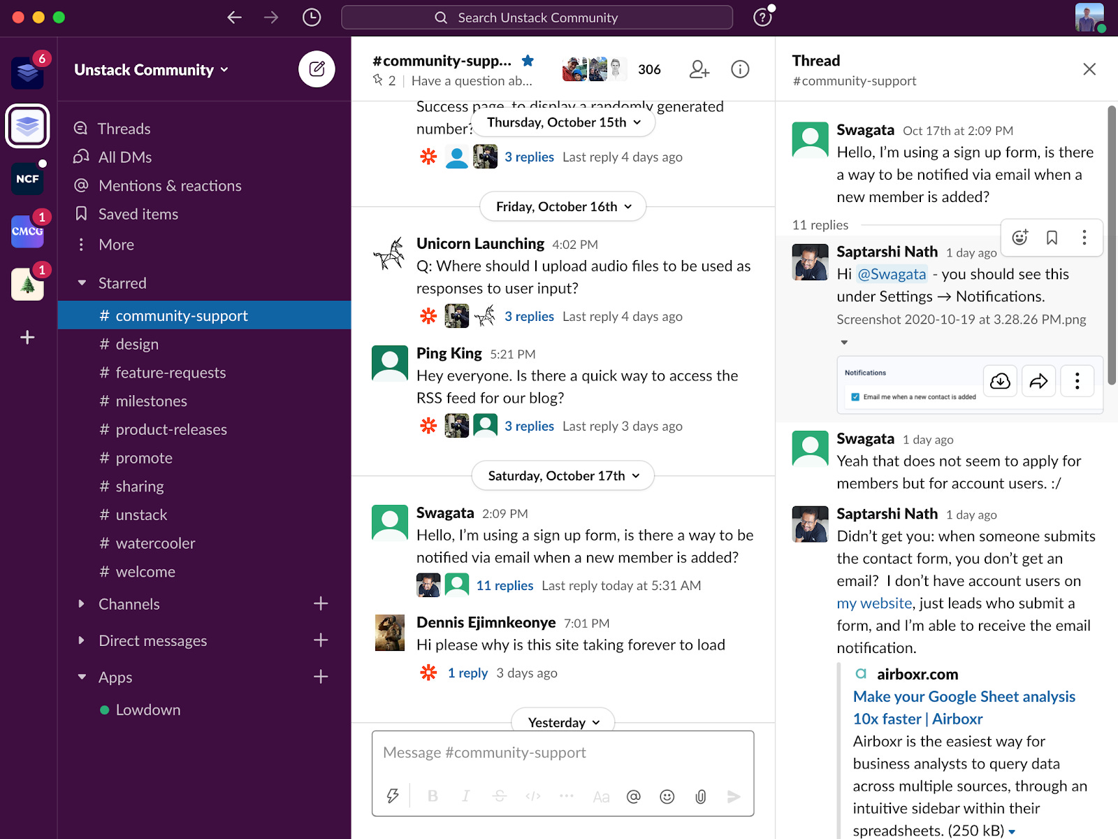 How Unstack is running their Slack community – Issue 4