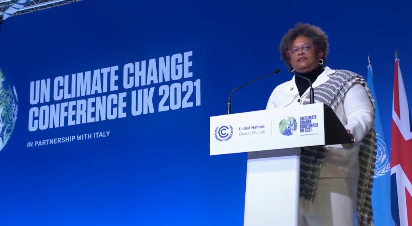 At COP26, Barbados PM Mia Mottley reminds world leaders that it’s high time they lead, and other ...