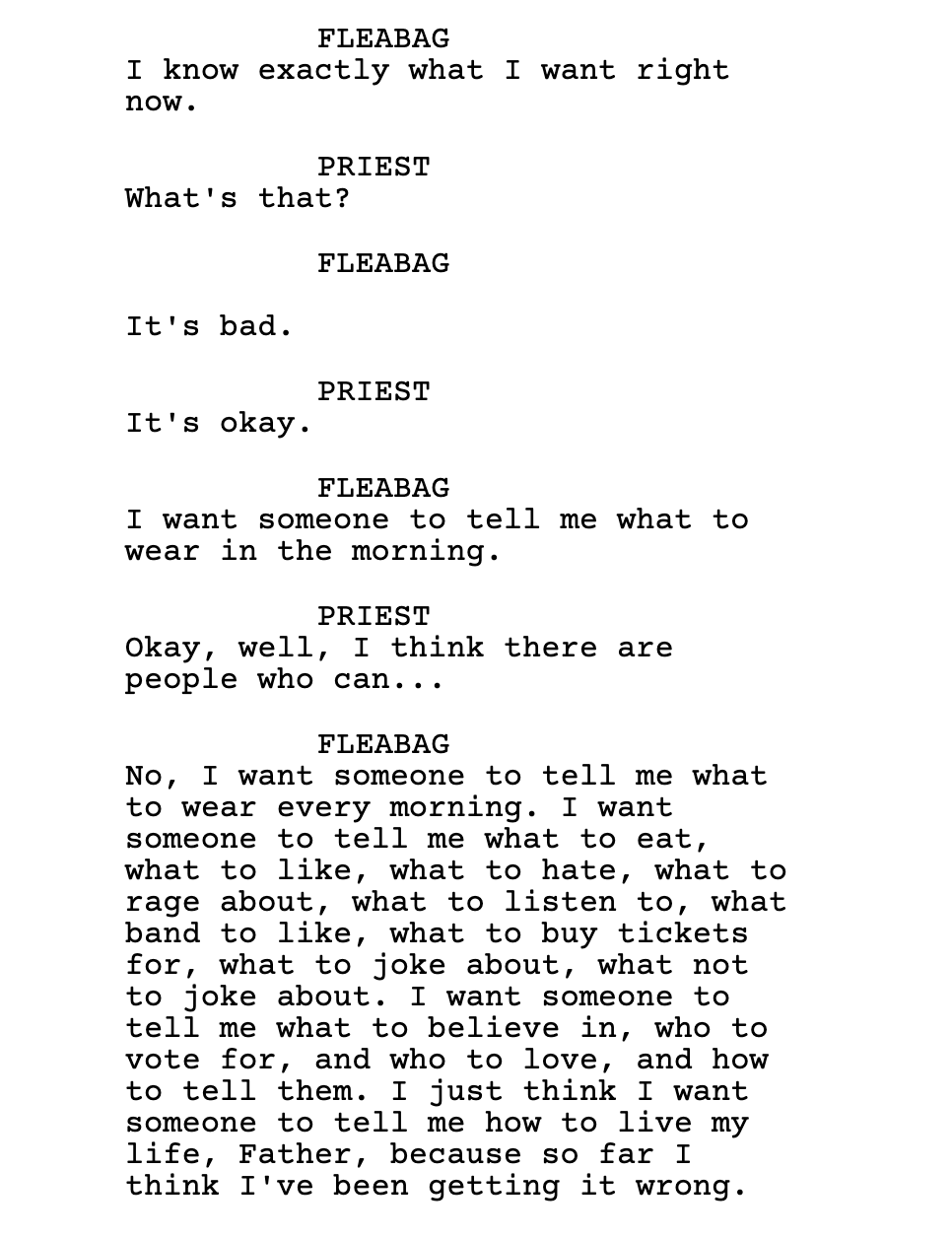 Fleabag, again - by kari - coming of age at 20