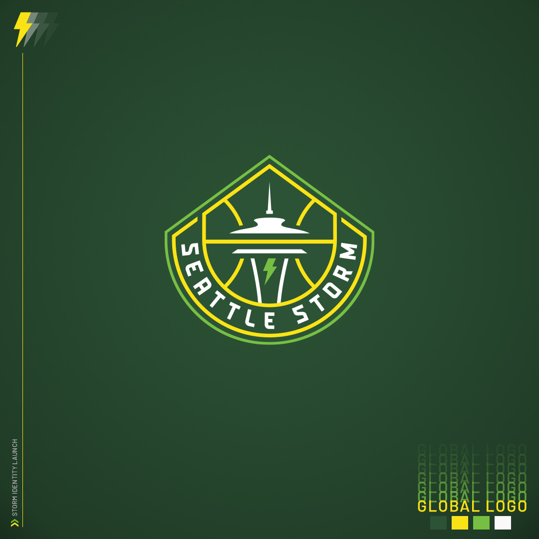 Seattle Storm rebrand with a new logo