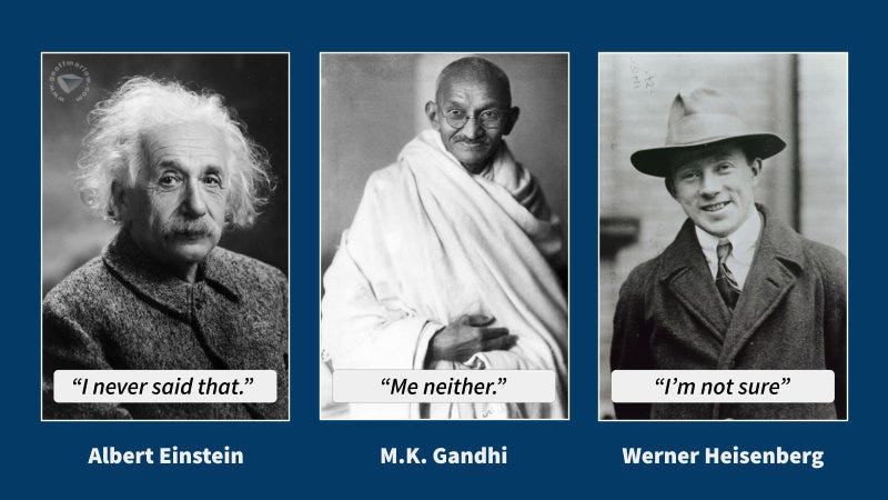 Inspirational quotes that unfortunately aren’t