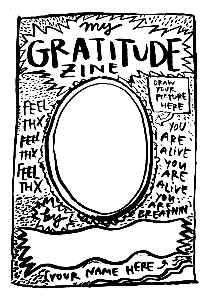 A gratitude zine - Austin Kleon