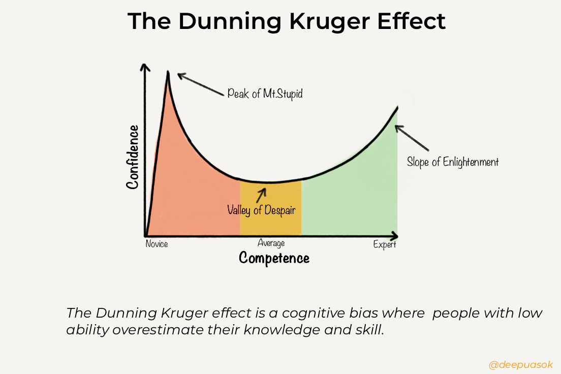 The Dunning Kruger Effect, The Taste Skill Gap, and Knowledge Organization