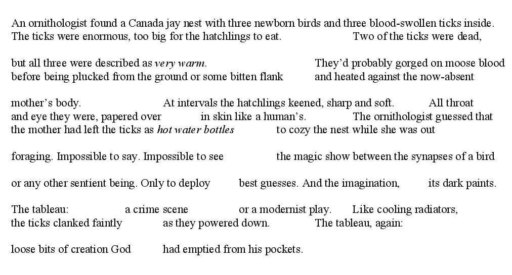 Tableau with Bloodeaters and Baby Birds