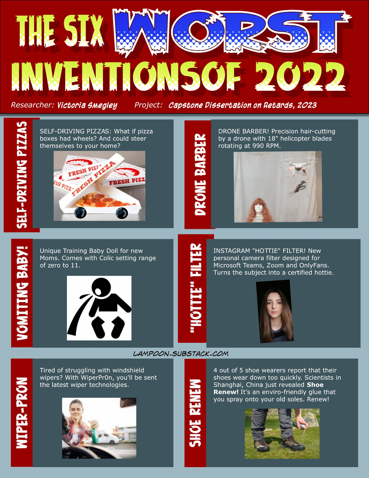The Six Worst Inventions of 2022 - by The Lampoon - Lampoon