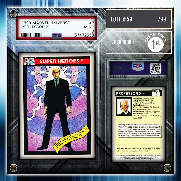 One of the most iconic trading card sets of all time, the 1990 Marvel ...