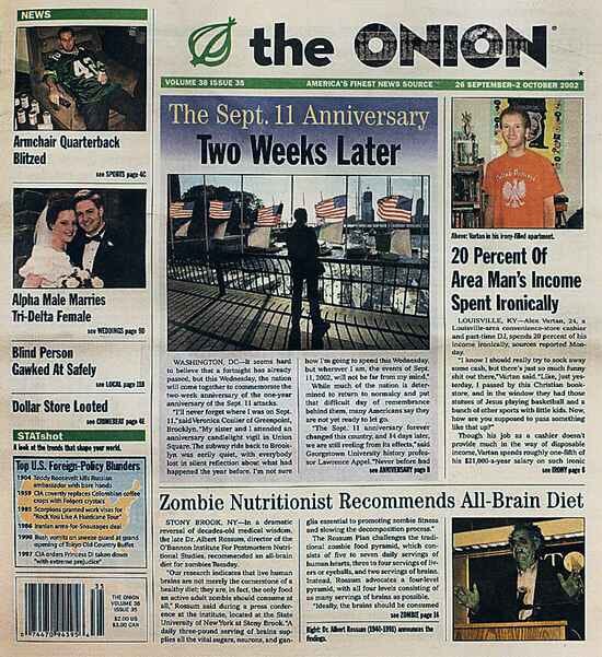 20 years ago, The Onion remembered 9/11 (again)