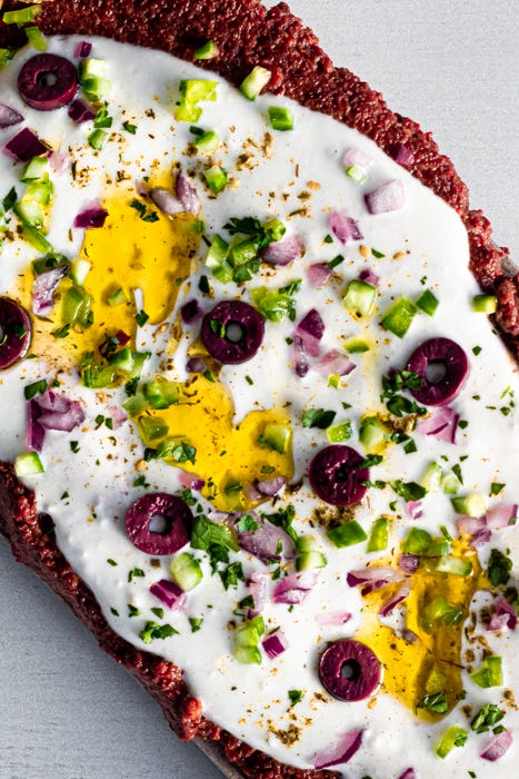 A Mediterranean-Style Beet & Feta Dip