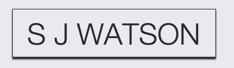 Nobody But Us - S J Watson's Compendia