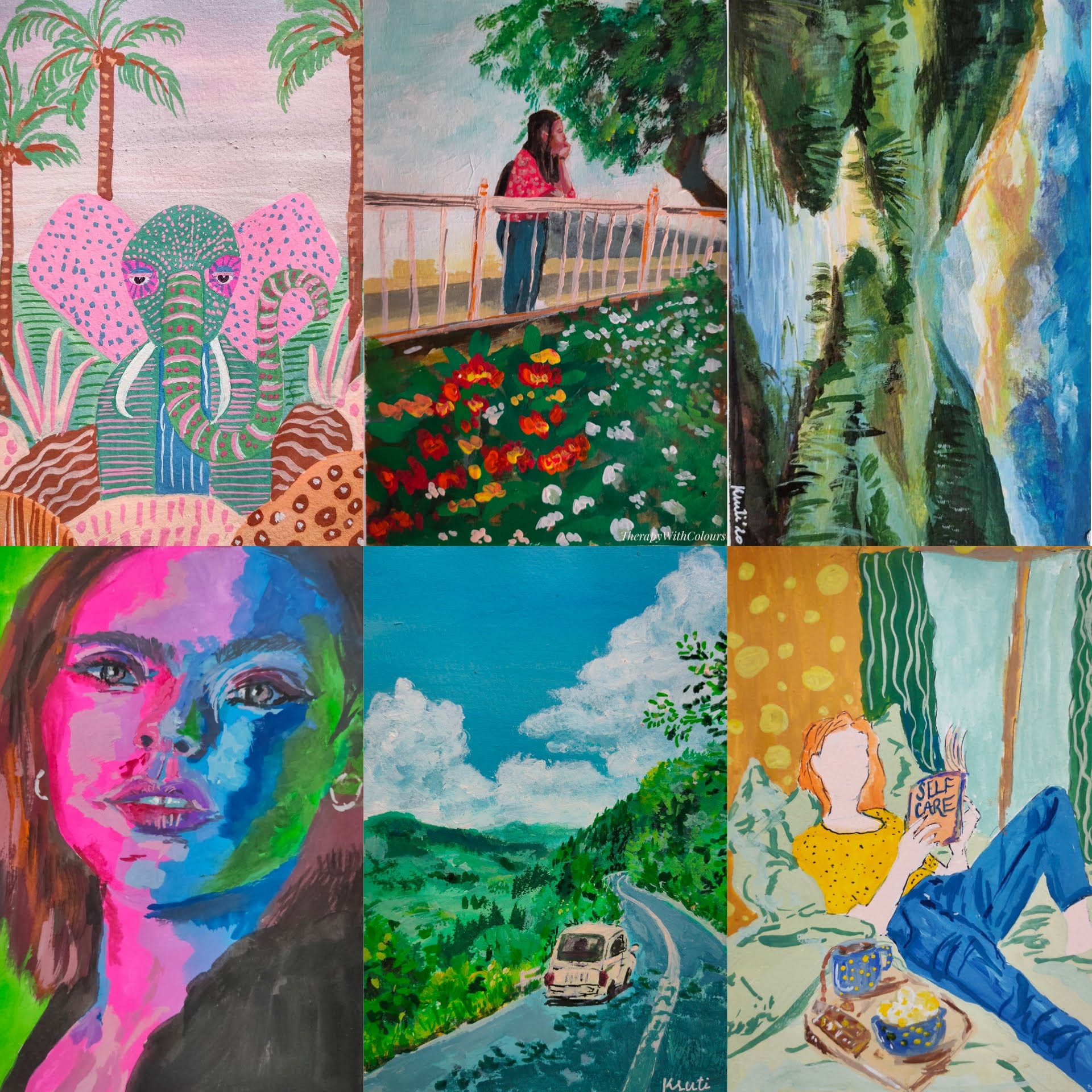 30 Day Painting Challenge - by Kruti Gandhi