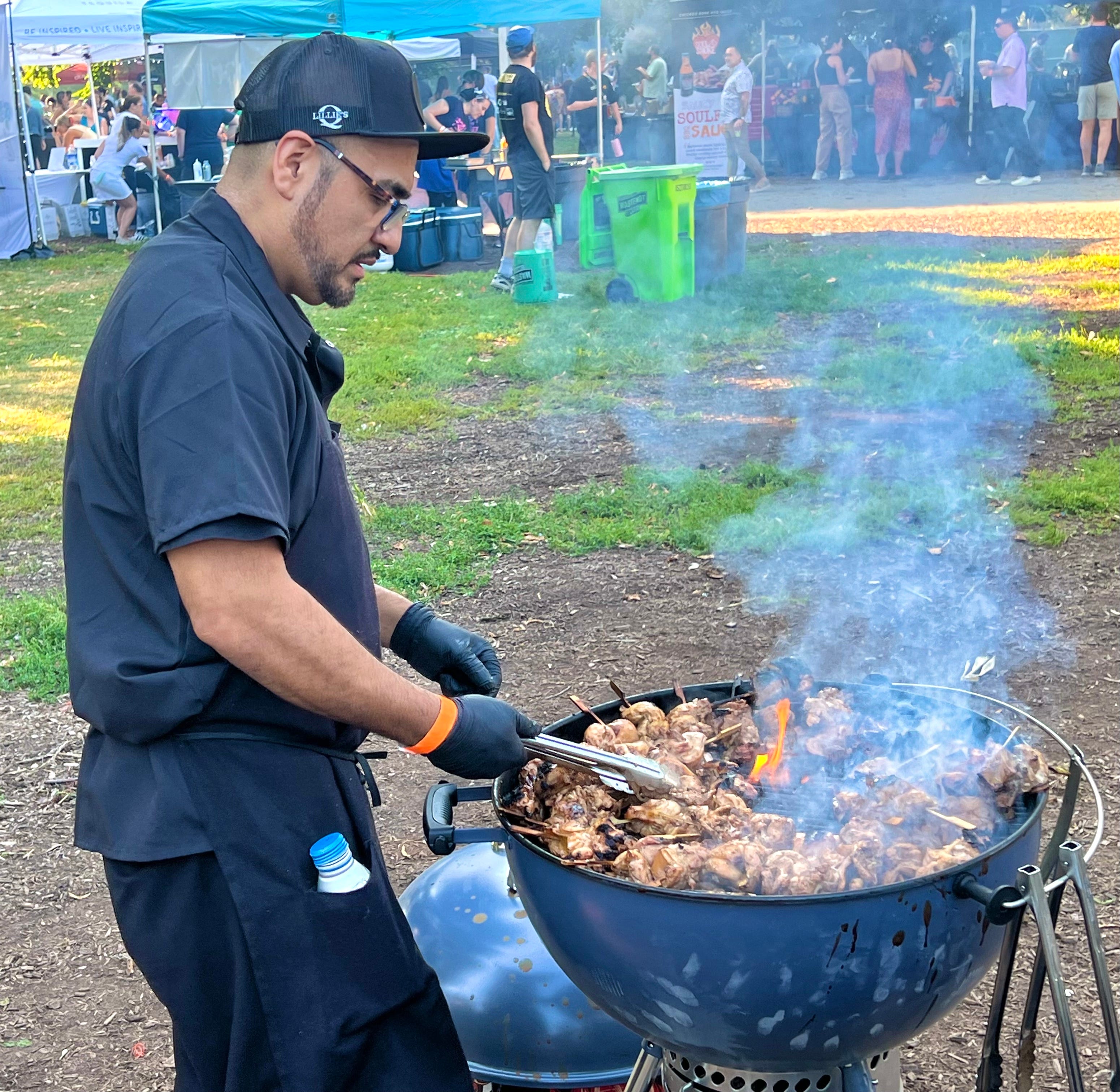Photo Finish of Chef BBQ (It's All Food) - by Bob Benenson