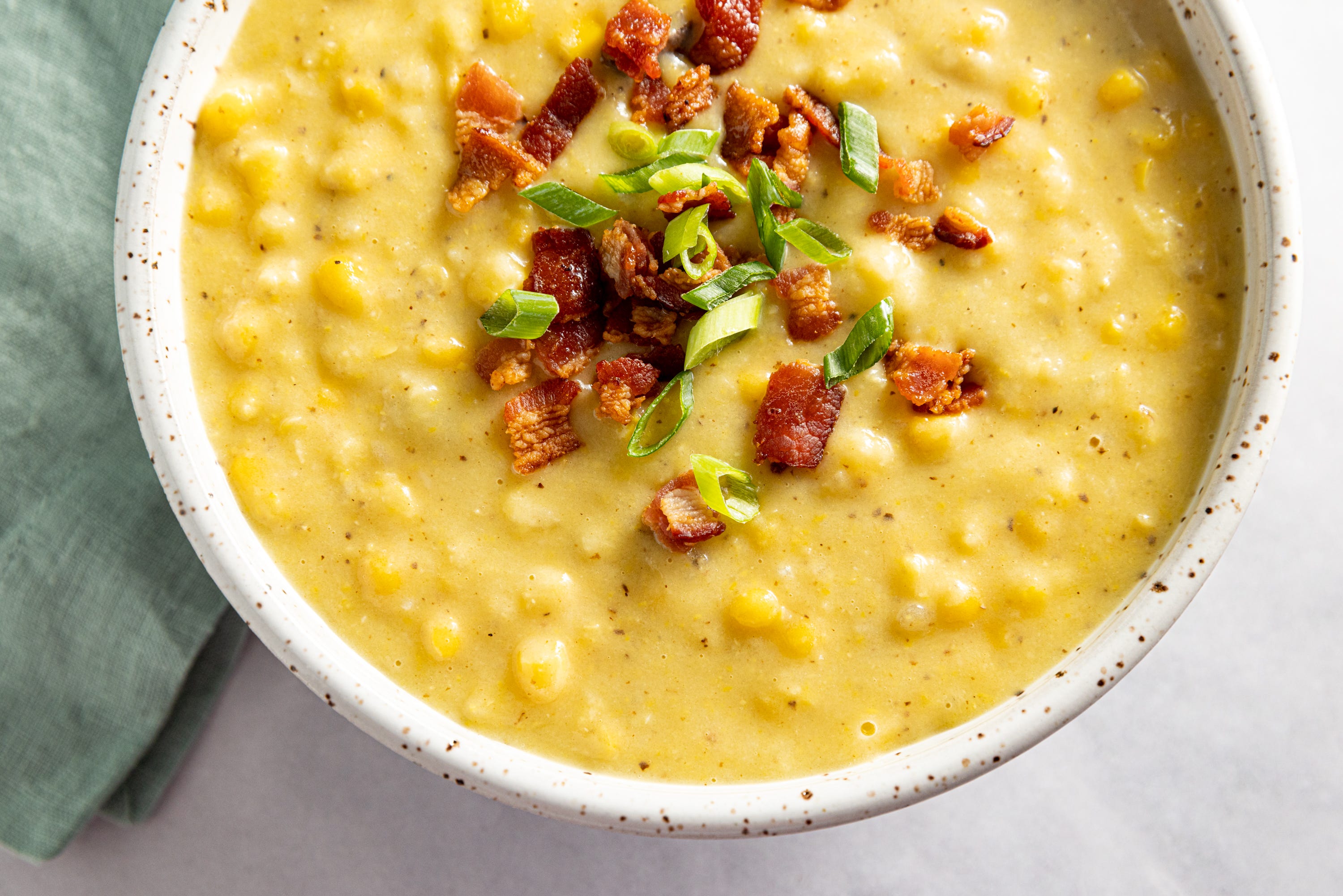 healthy (or not as healthy ...) corn chowder