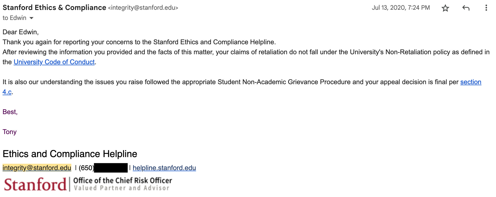Stanford’s Disappearing Dean Lisa Caldera - by Edwin Dorsey
