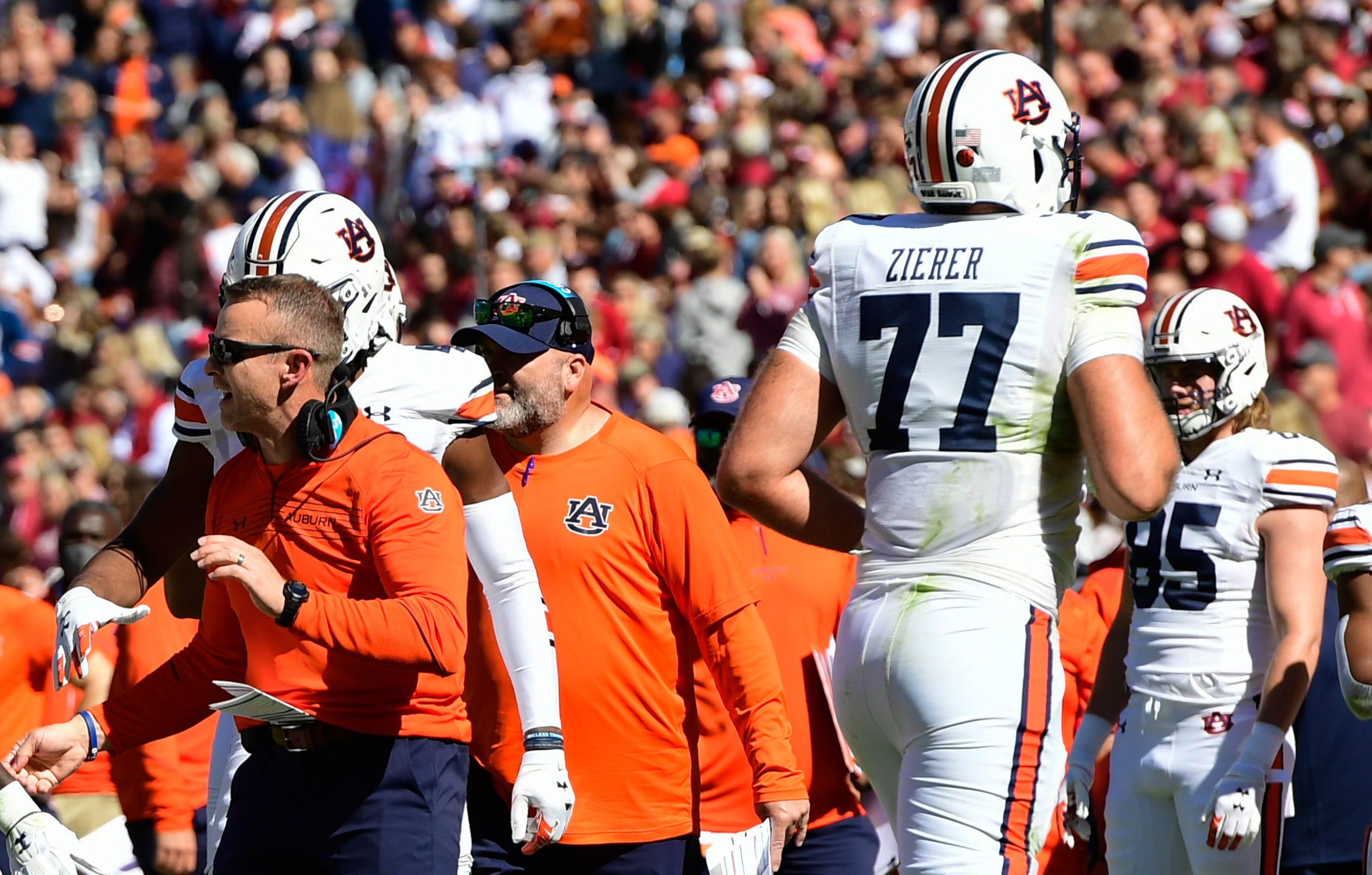Auburn's offensive line 'can get better' down the stretch. Will they ...