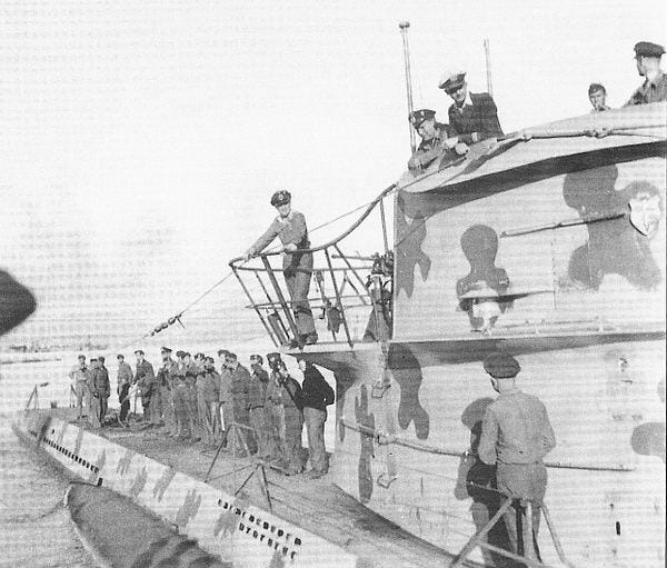 USS Greer attacks U-boat in Atlantic - by Martin Cherrett